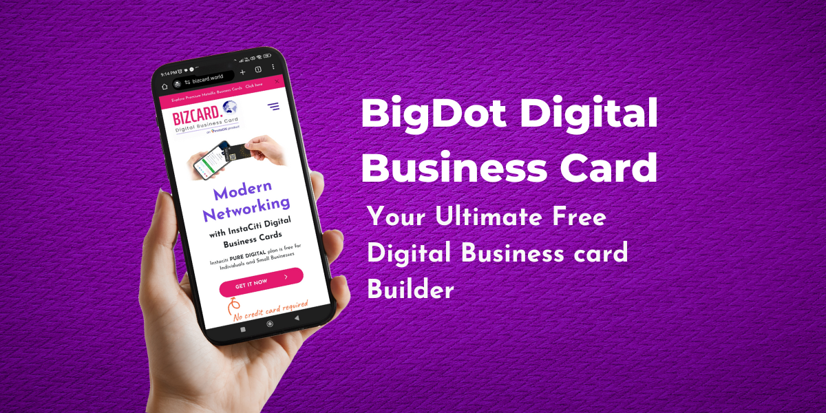 How to create a digital business card with QR code for free? - BigDot